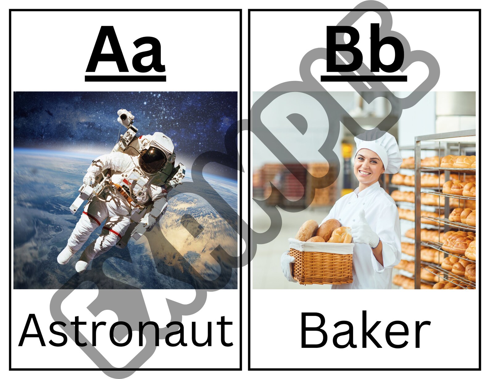 Community Helpers Alphabet and Word Cards - Etsy