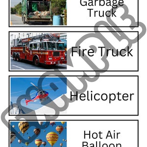 Transportation Alphabet and Word Cards - Etsy