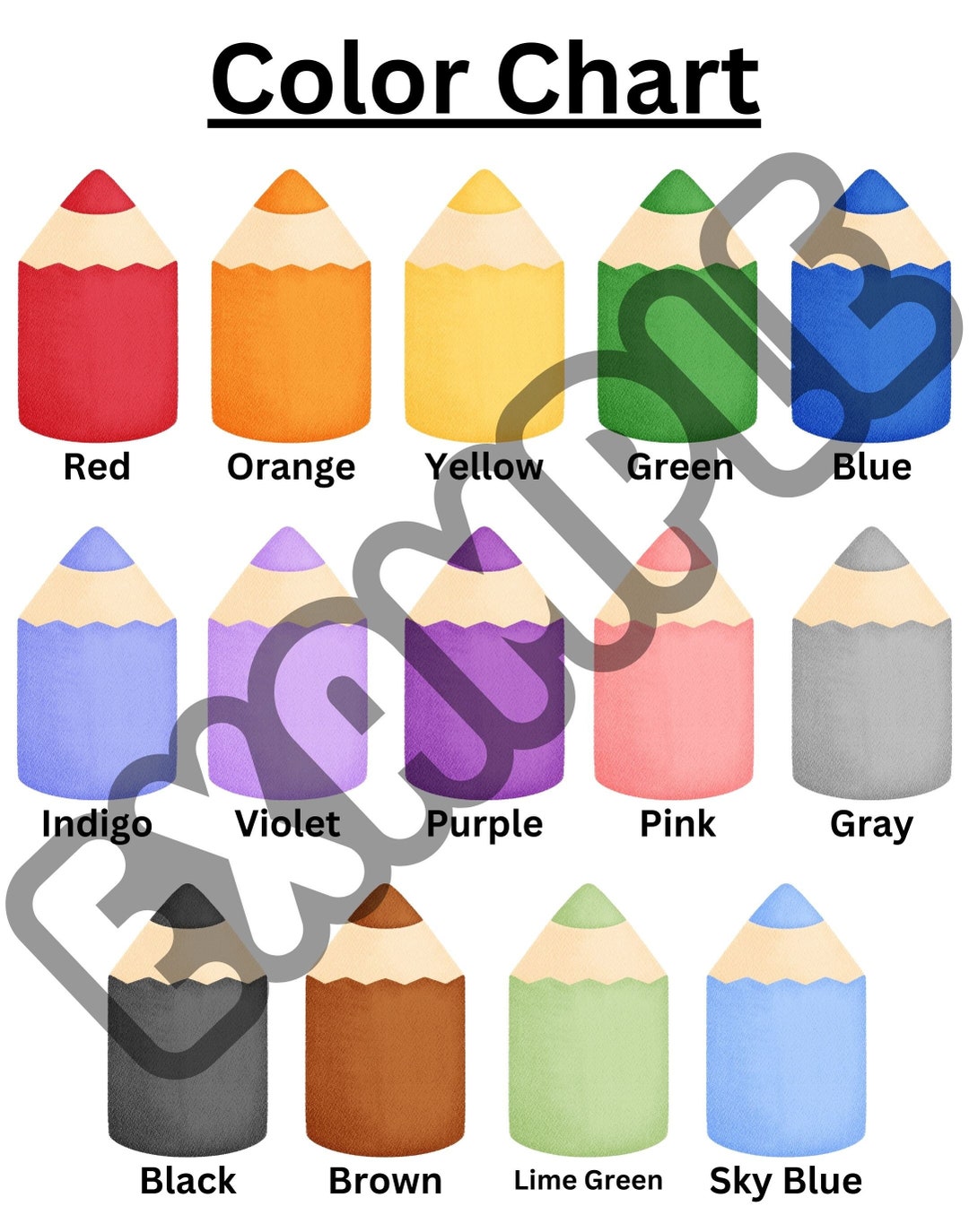 Color Posters and Word Cards - Etsy