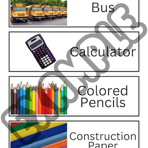 Back to School Alphabet and Word Cards - Etsy