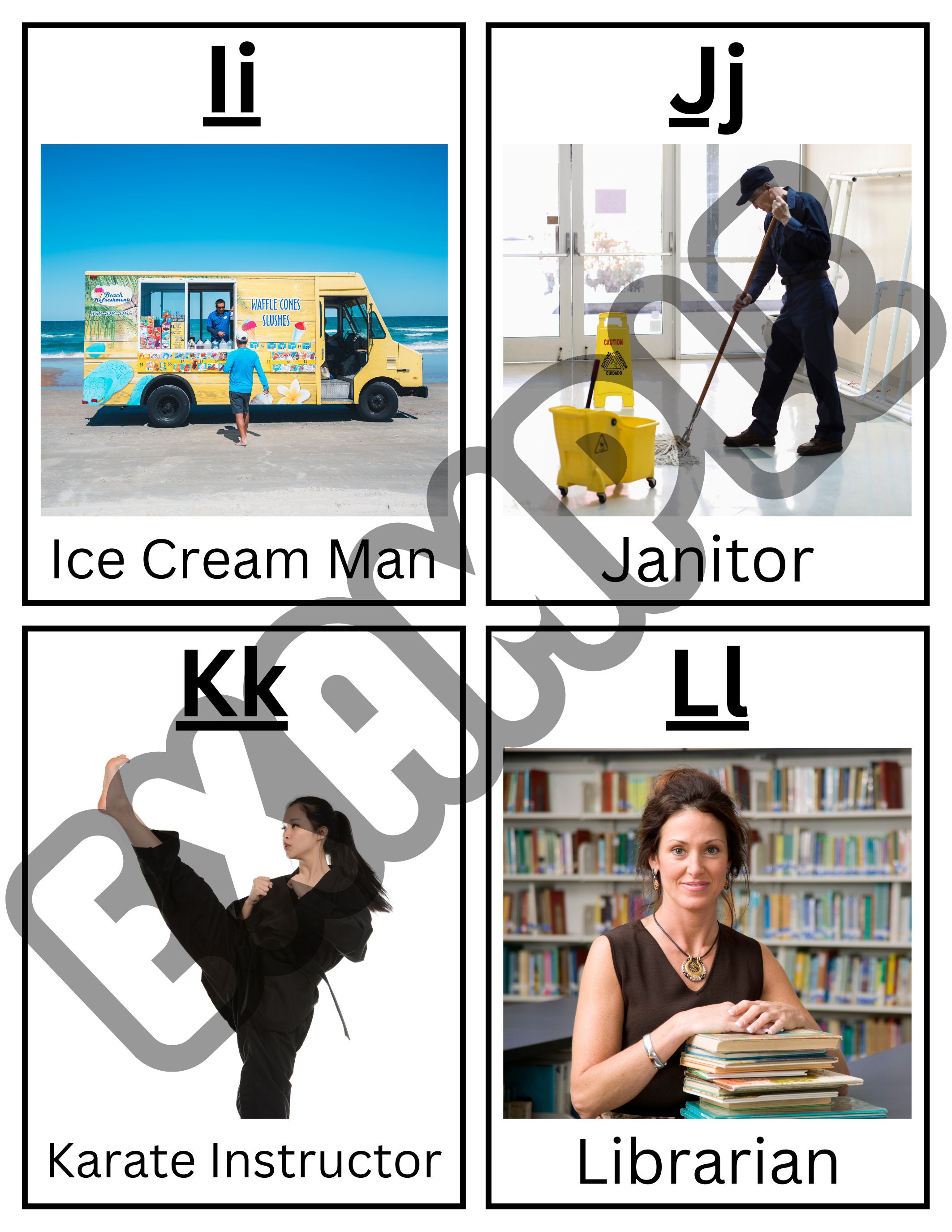 Community Helpers Alphabet and Word Cards - Etsy