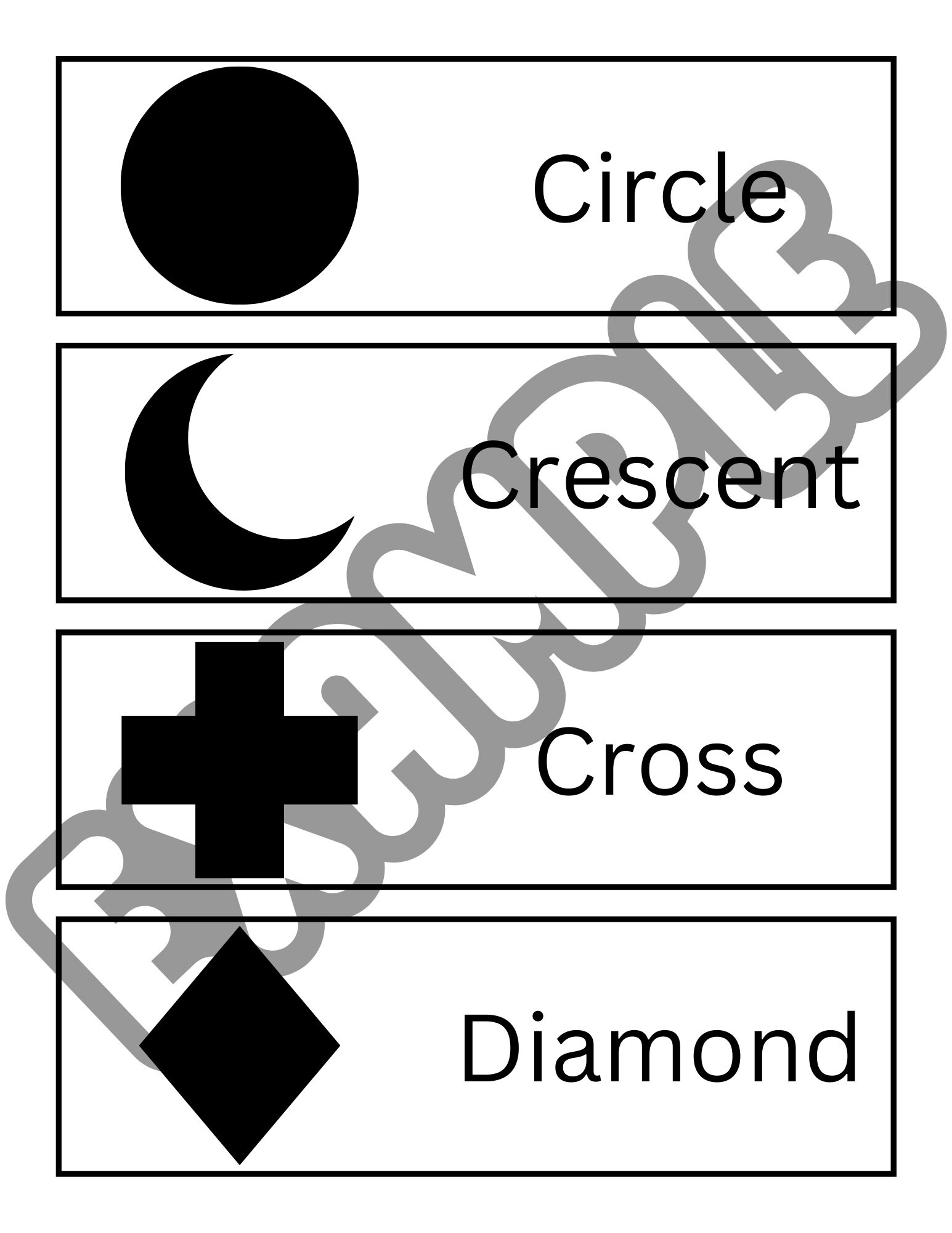 Shape Posters and Word Cards - Etsy