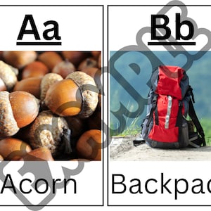 Camping Alphabet and Word Cards - Etsy