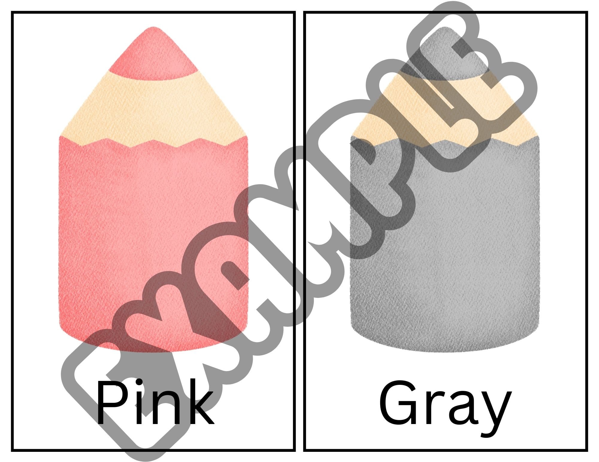 Color Posters and Word Cards - Etsy