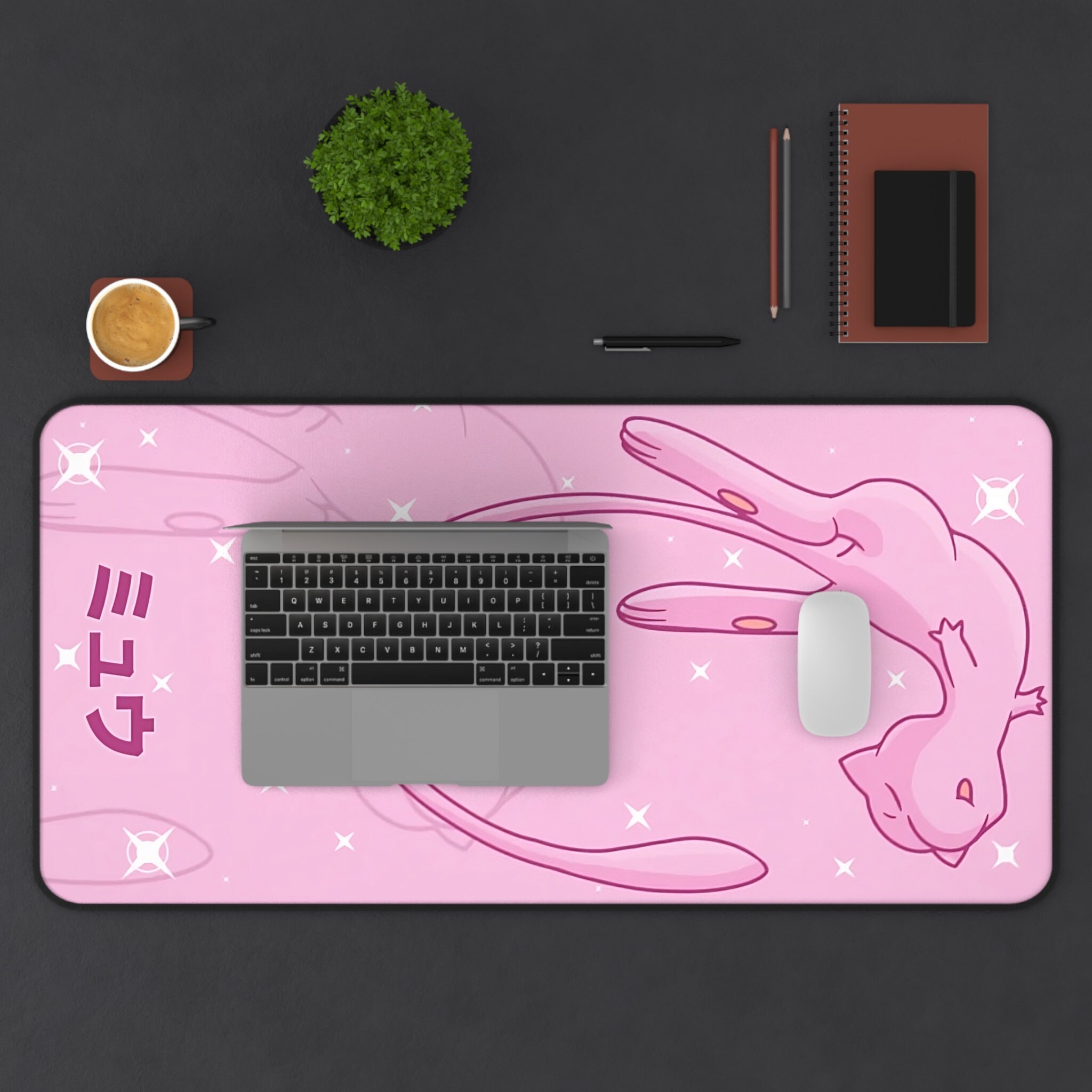 Mew Gaming Desk Mat, Long Desk Mats, Mousepad, Christmas Birthday Gift ...