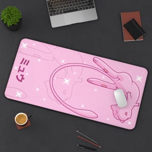 Mew Gaming Desk Mat, Long Desk Mats, Mousepad, Christmas Birthday Gift ...