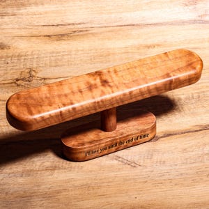 Custom Handmade Wood Watch Holder Stand, Personalized Name Watch ...