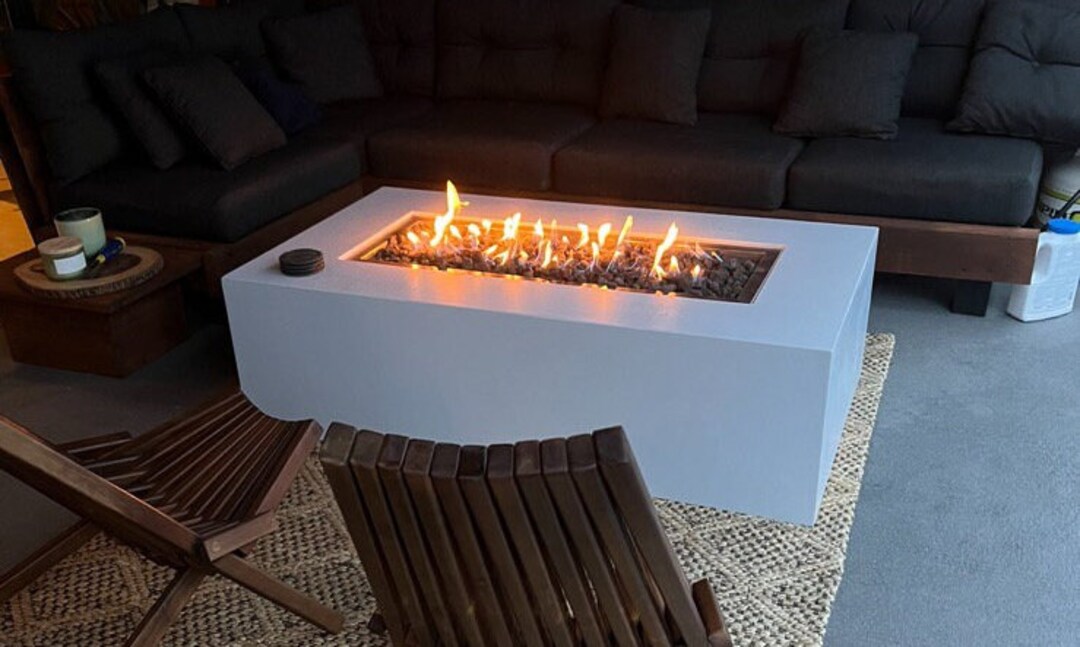 Concrete Fire Table - Etsy