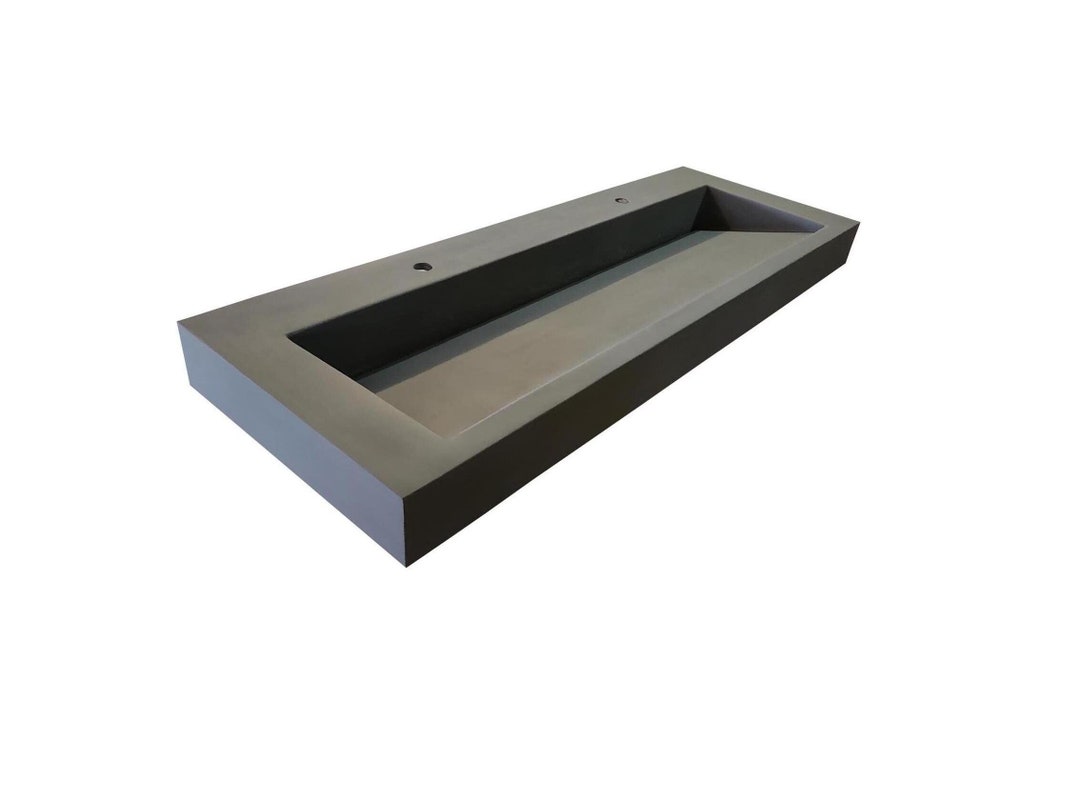 60" Concrete Sink - Ramp Basin - Center Drain - Customizable - Etsy