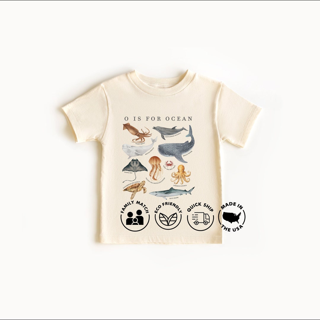 O is for Ocean Shirt for Kids | Ocean Animals Shirt, Under the Sea ...
