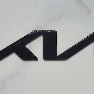 Kia New Logo Black and Carbon Fiber Emblem Car Badge Soul Optima ...