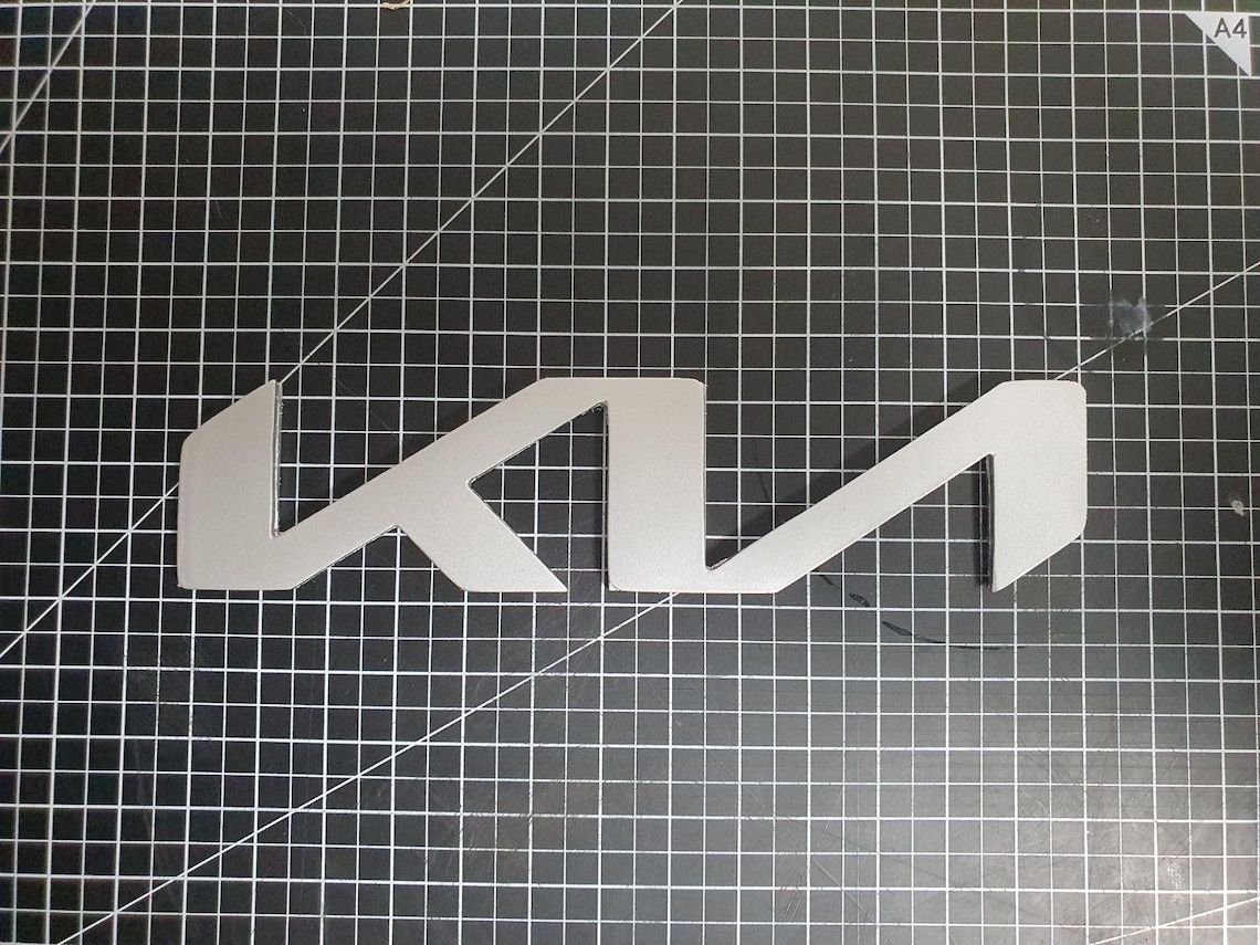 Kia New Logo Black and Carbon Fiber Emblem Car Badge Soul Optima ...