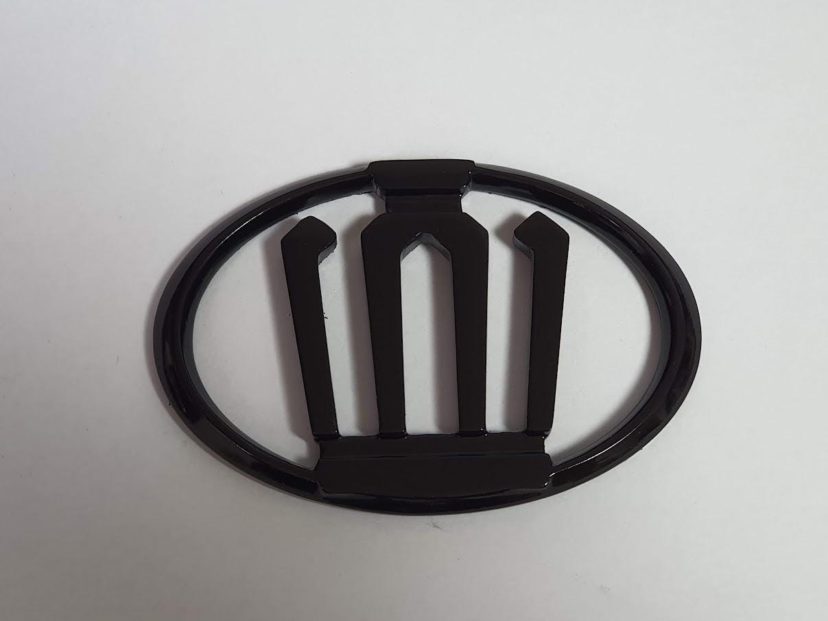 Toyota Crown Rear Emblem Car Badge Carbon Fiber / Red / Black / Silver ...