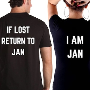 I Am 'jan' Customizable Funny Matching Shirt, Couples Matching Tee ...
