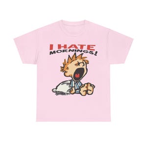 Oversized Vintage I Hate Mornings Tshirt, Retro Cartoon Tshirt, Baggy ...