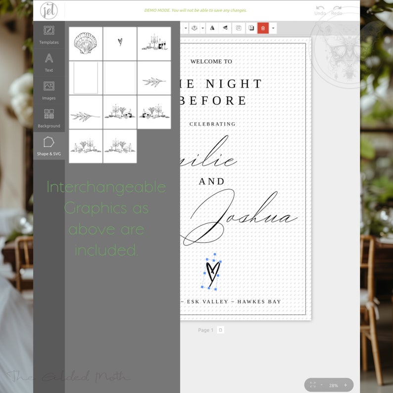 Custom Wedding Template, the Night Before Sign, Rehearsal Dinner ...