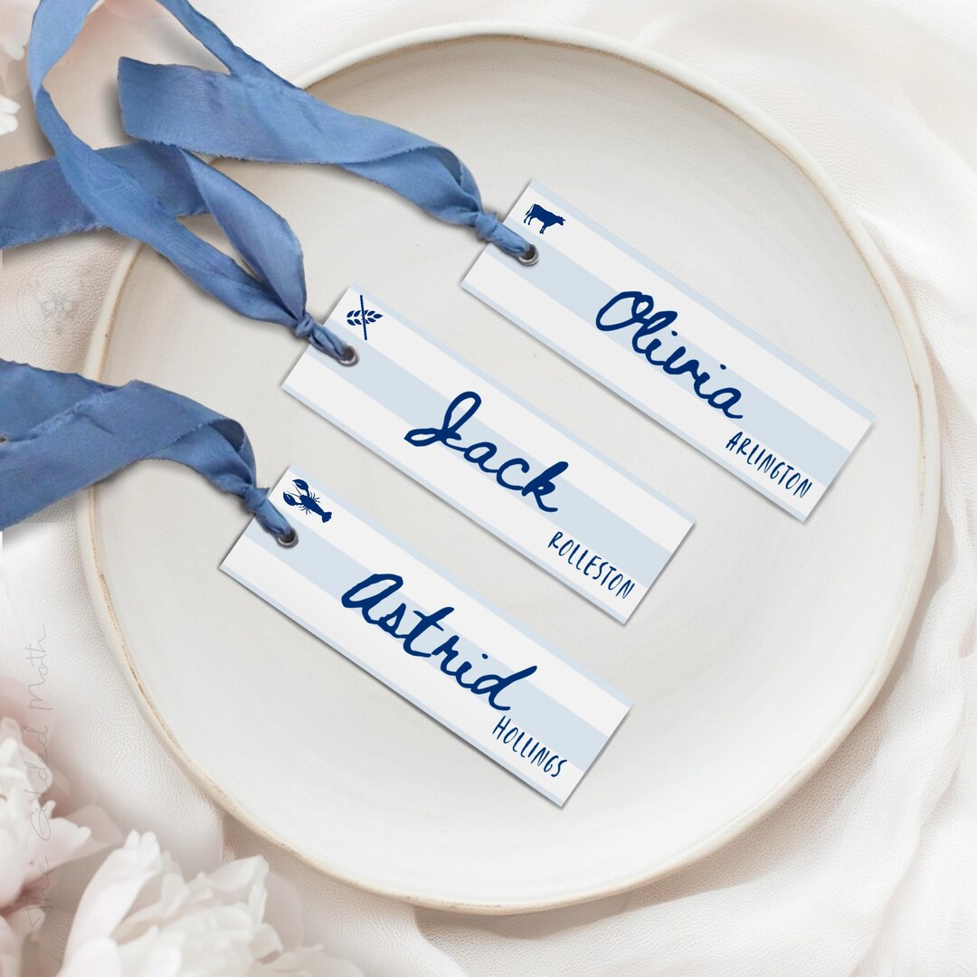 Custom Wedding Table Name Place Card Template//editable Bridal Shower ...