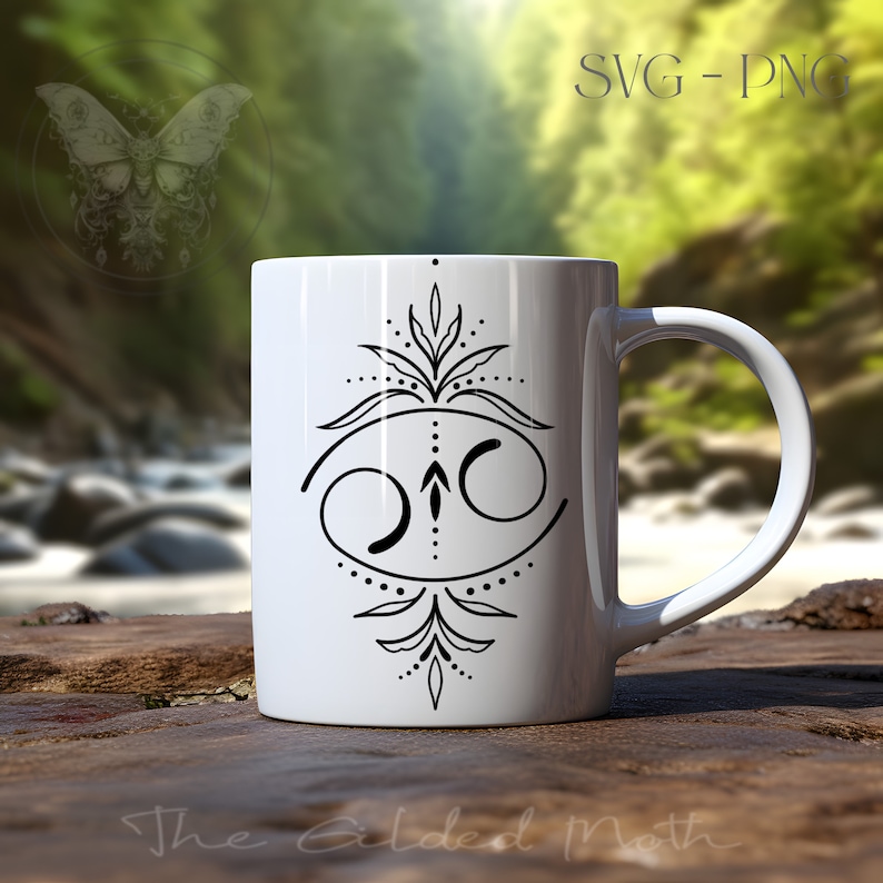 Bohemian Zodiac Sign SVG, PNG Clipart, Tattoo Design - Etsy