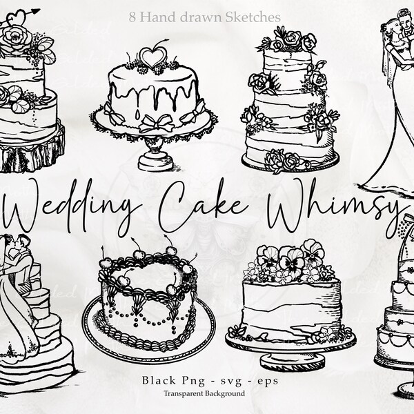 Cake Drawing Template - Etsy