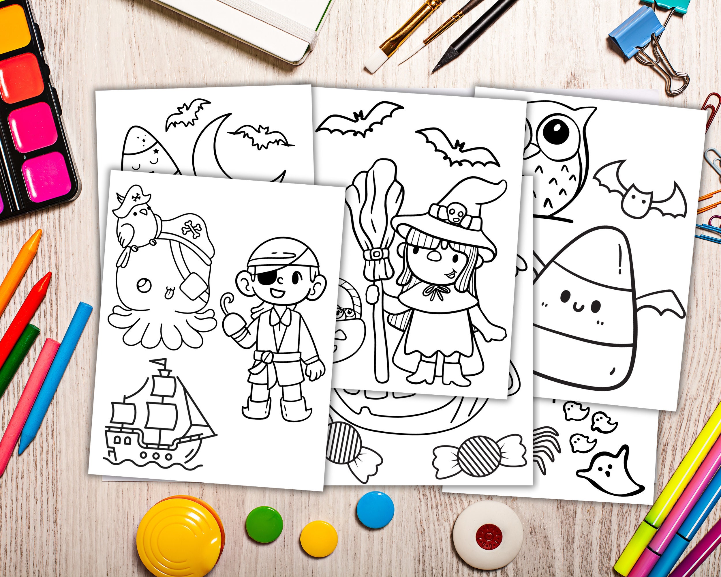 Printable Halloween Coloring Pages for Kids, Coloring Books,halloween ...