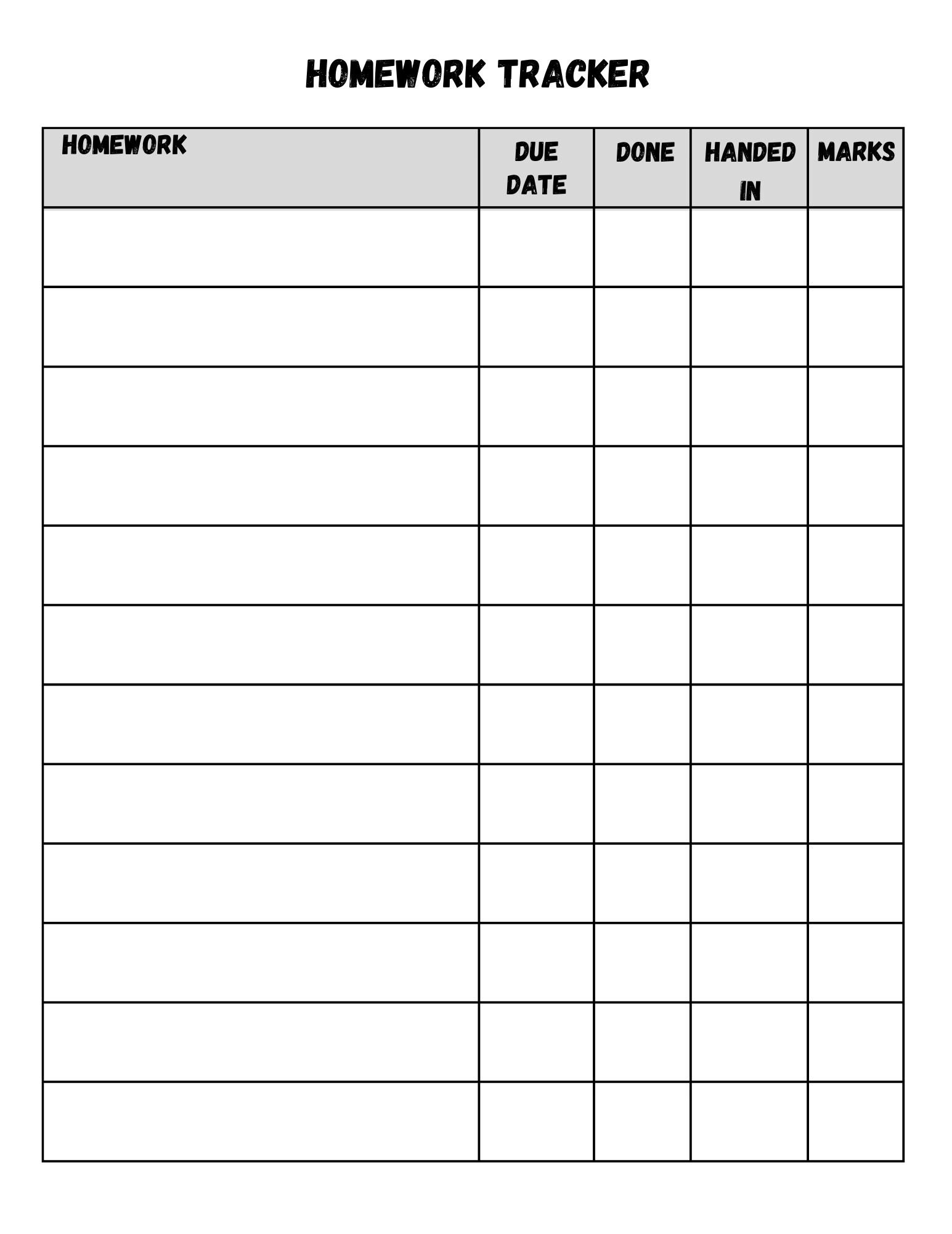 Printable Student Organization and Planning System, School Project ...