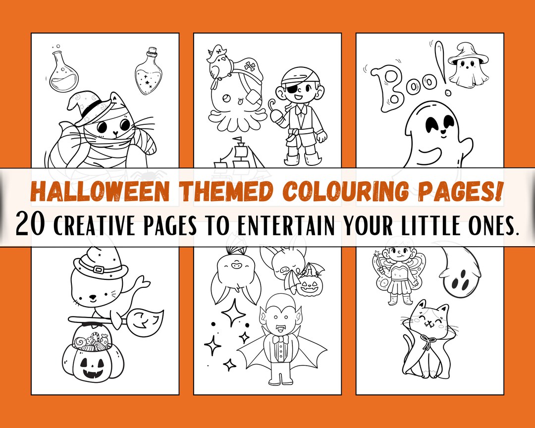 Printable Halloween Coloring Pages for Kids, Coloring Books,halloween ...