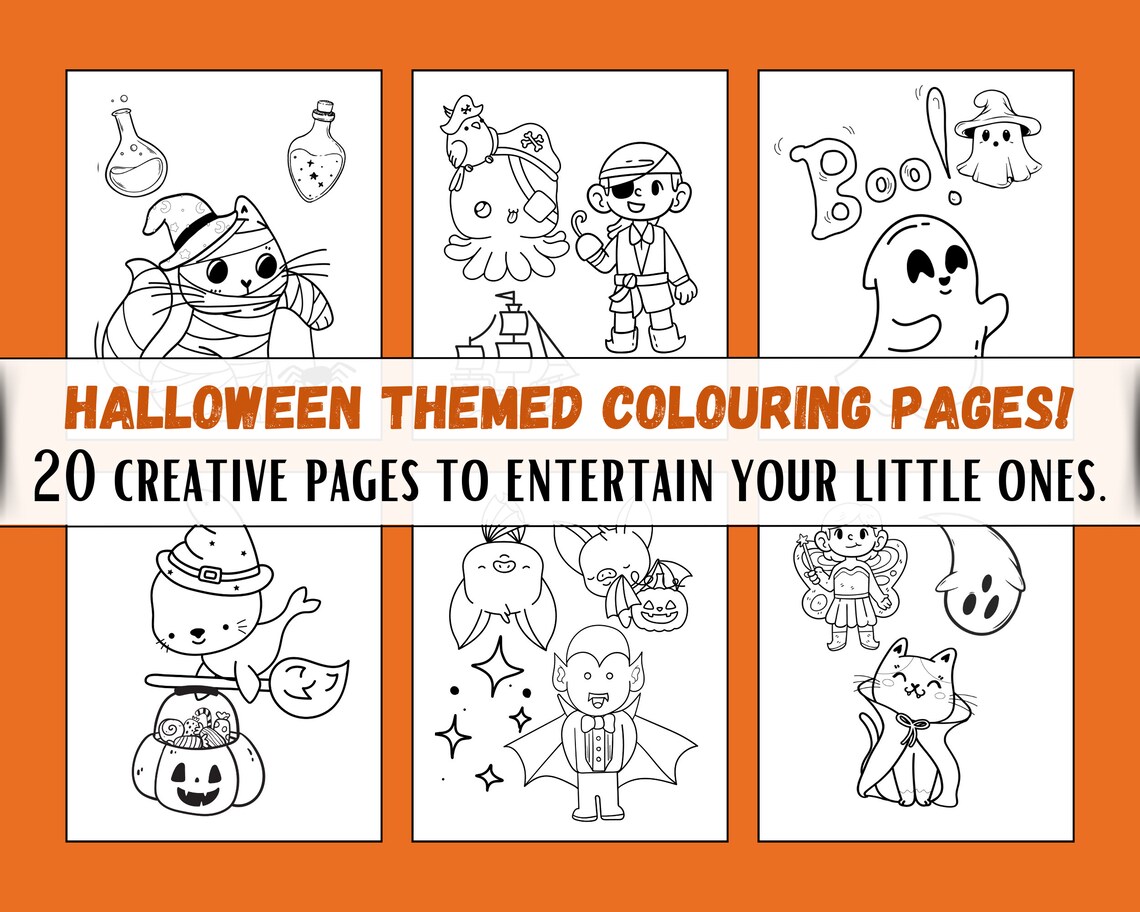 Printable Halloween Coloring Pages for Kids, Coloring Books,halloween ...