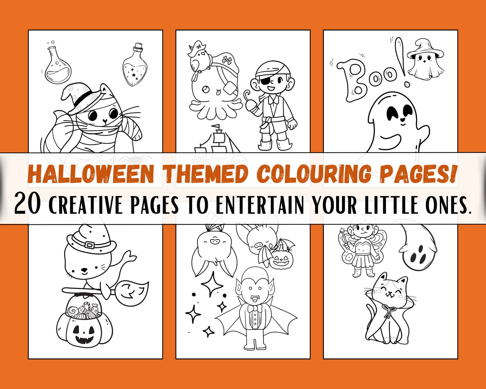 Printable Halloween Coloring Pages for Kids, Coloring Books,halloween ...