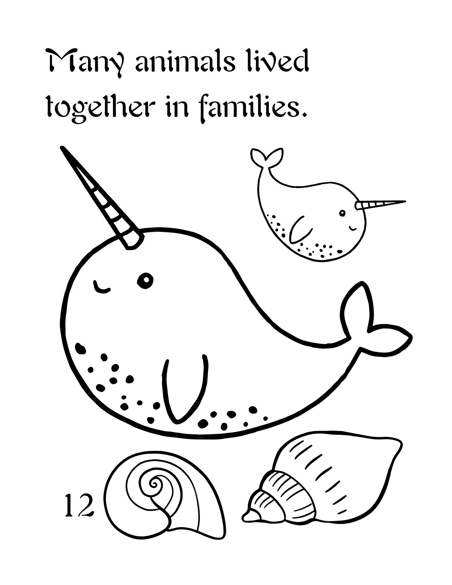 Cute Sea Animals Coloring Pages for Kids Preschool Ocean - Etsy