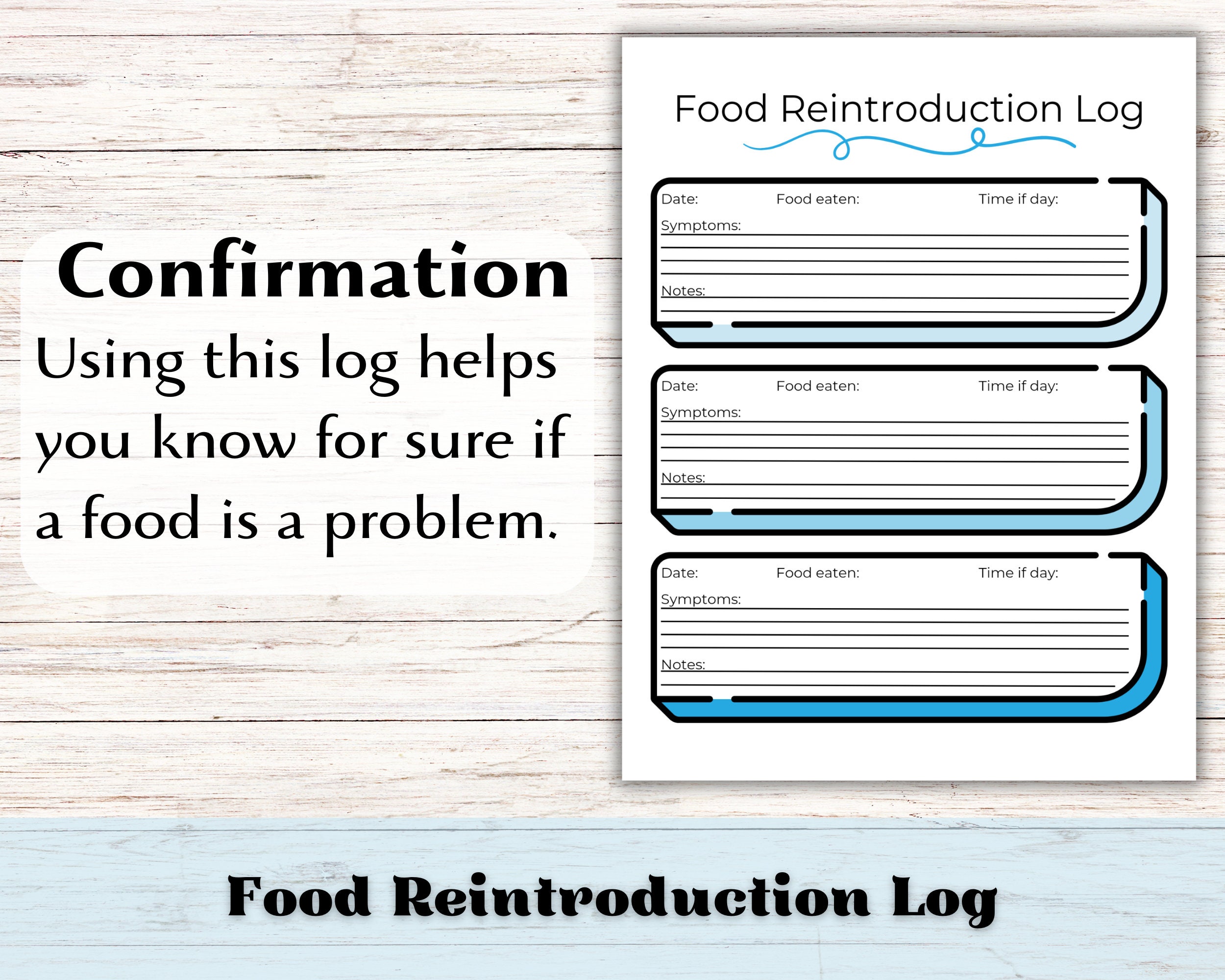Printable Food Intolerance Tracker, Digital Food Allergy Journal, Food ...