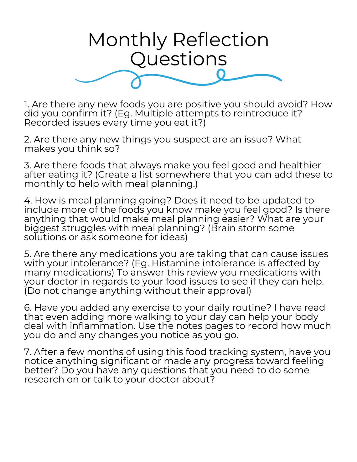 Printable Food Intolerance Tracker, Digital Food Allergy Journal, Food ...