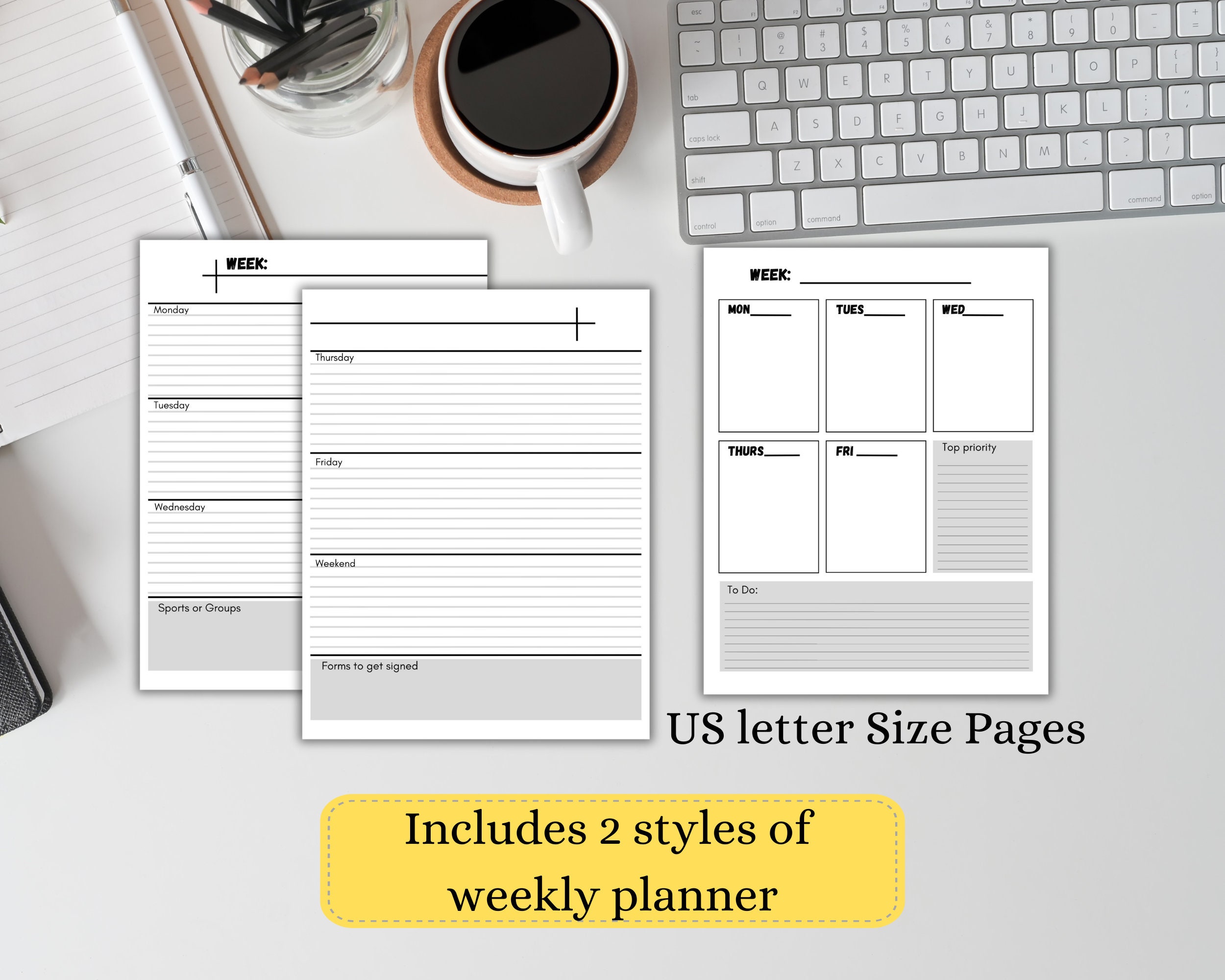 Printable Student Organization and Planning System, School Project ...