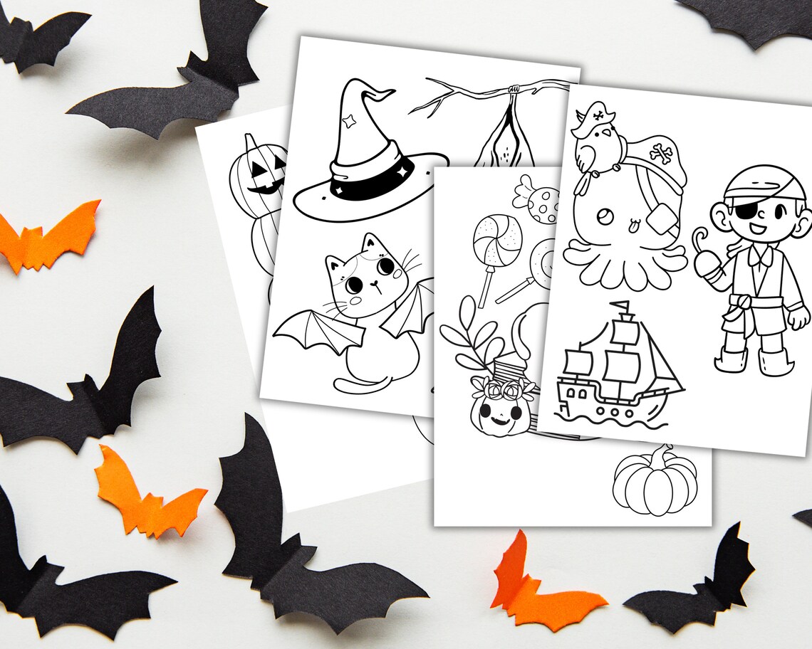 Printable Halloween Coloring Pages for Kids, Coloring Books,halloween ...