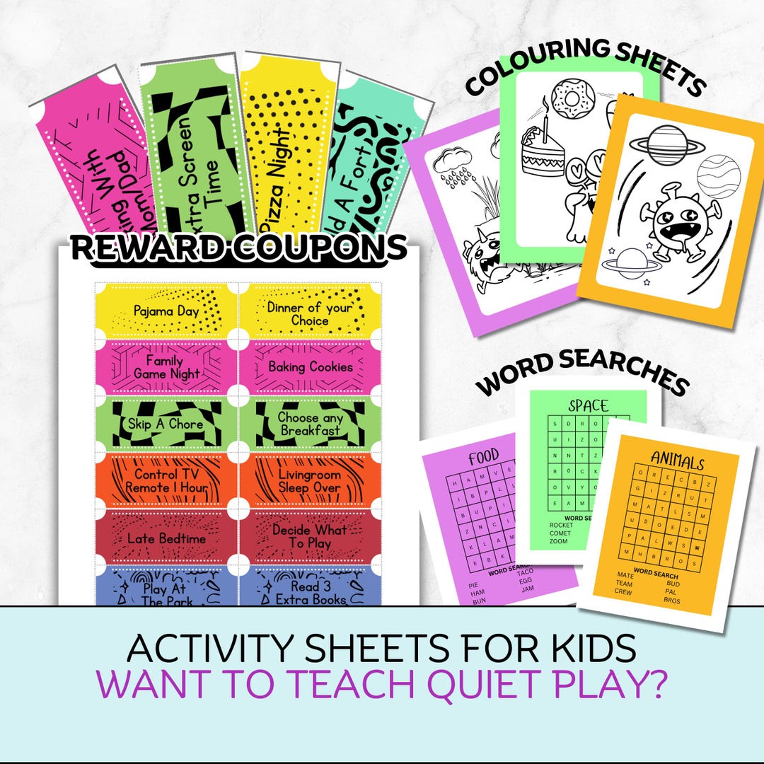 Positive Behavior Reward Coupons for Kids Printable Bundle With ...