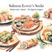 Sushi Clipart, Watercolor Clip Art, Instant PNG Downloads for ...