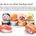 Sushi Clipart, Watercolor Clip Art, Instant PNG Downloads for ...