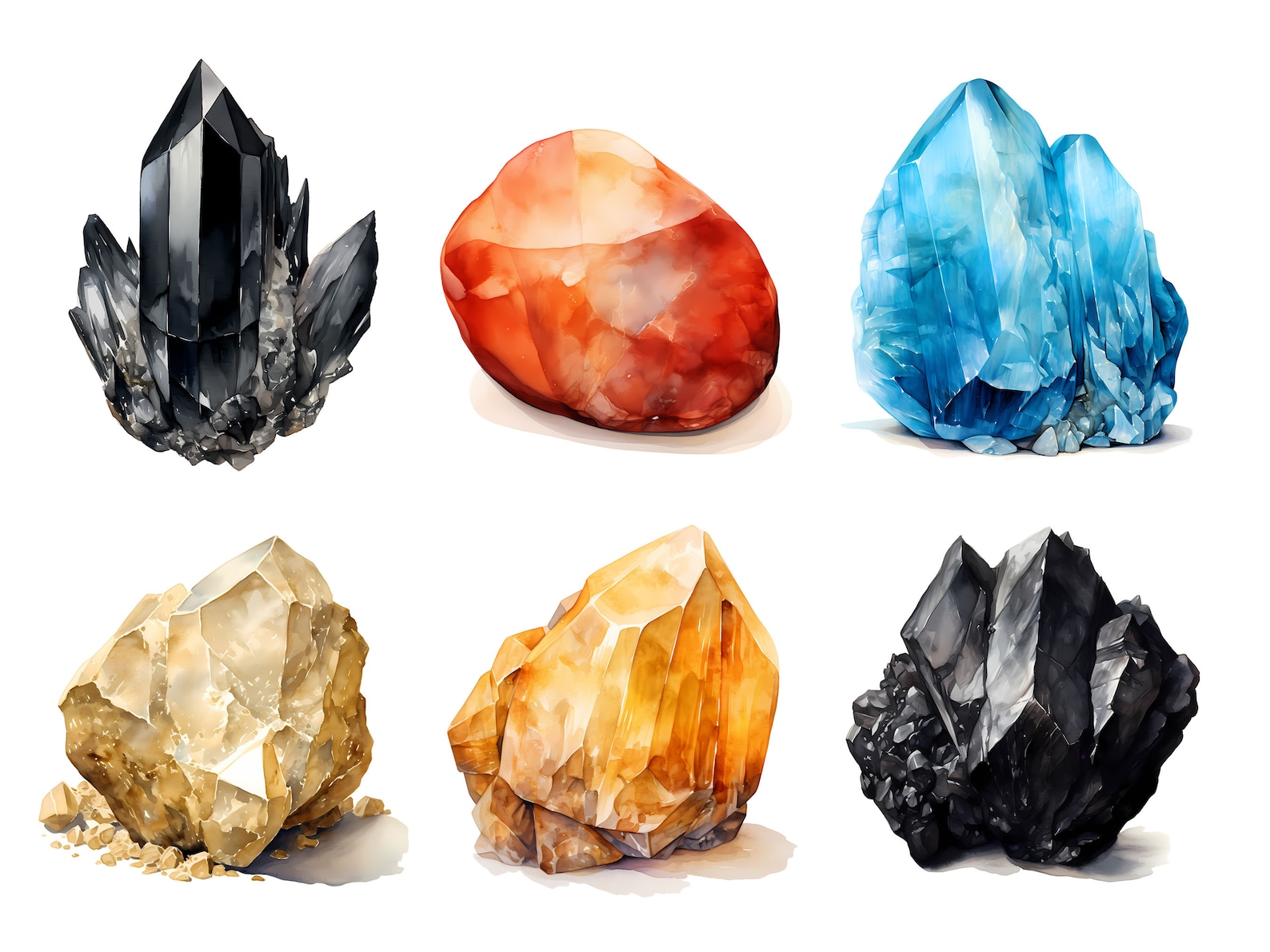 Crystal Clipart, PNG Clip Art Image Files, Instant Download for ...