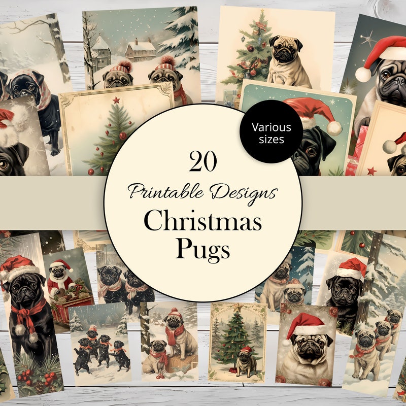 Pug Christmas - Etsy