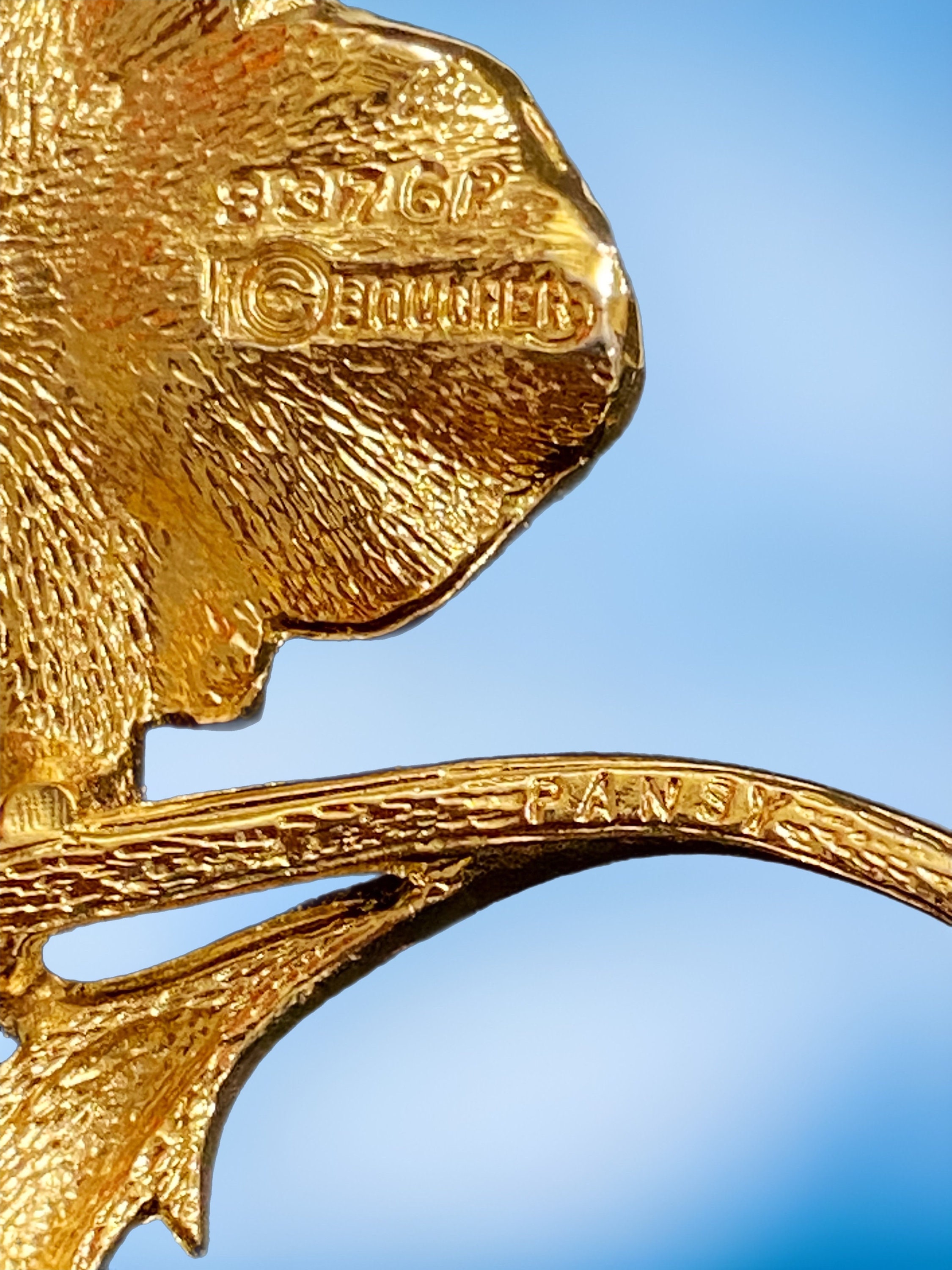 Vintage Marcel Boucher Flower Brooch Marked Pansy. - Etsy