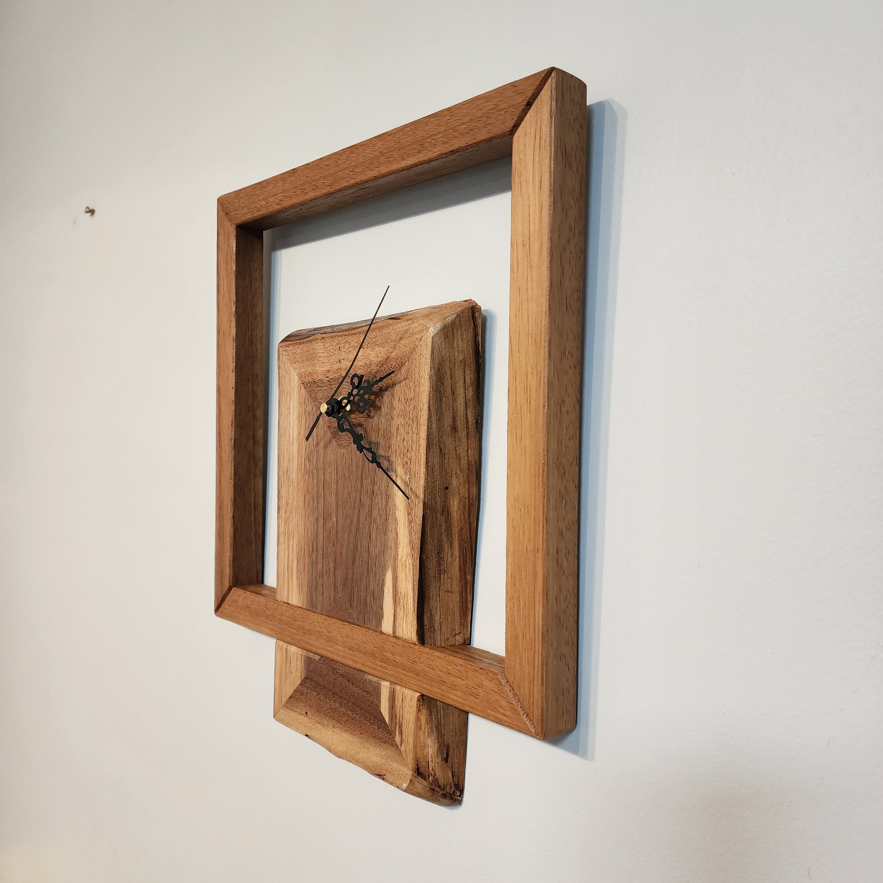Walnut Live Edge Wall Clock - Etsy