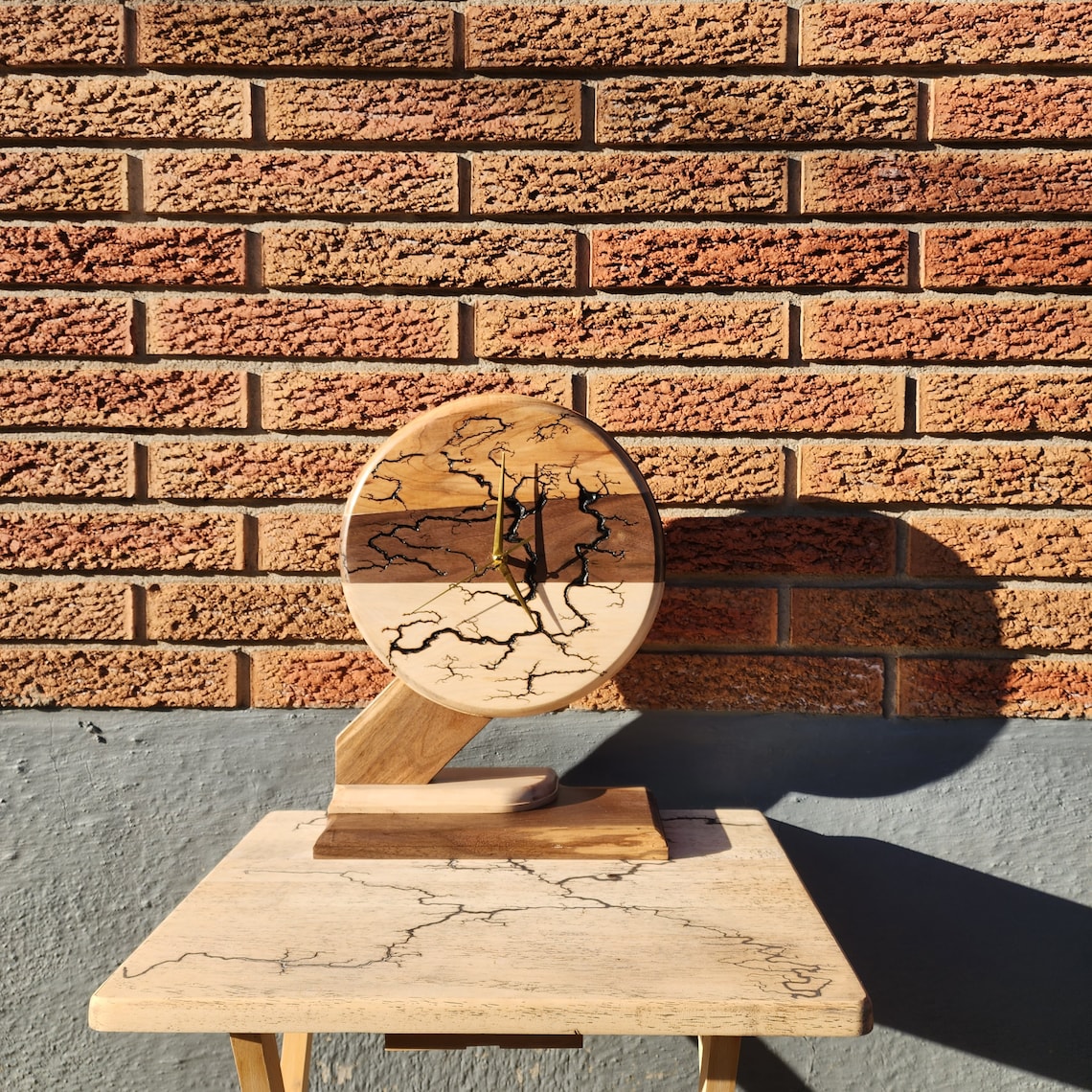 Walnut / Maple Desk / Mantle Clock - Etsy