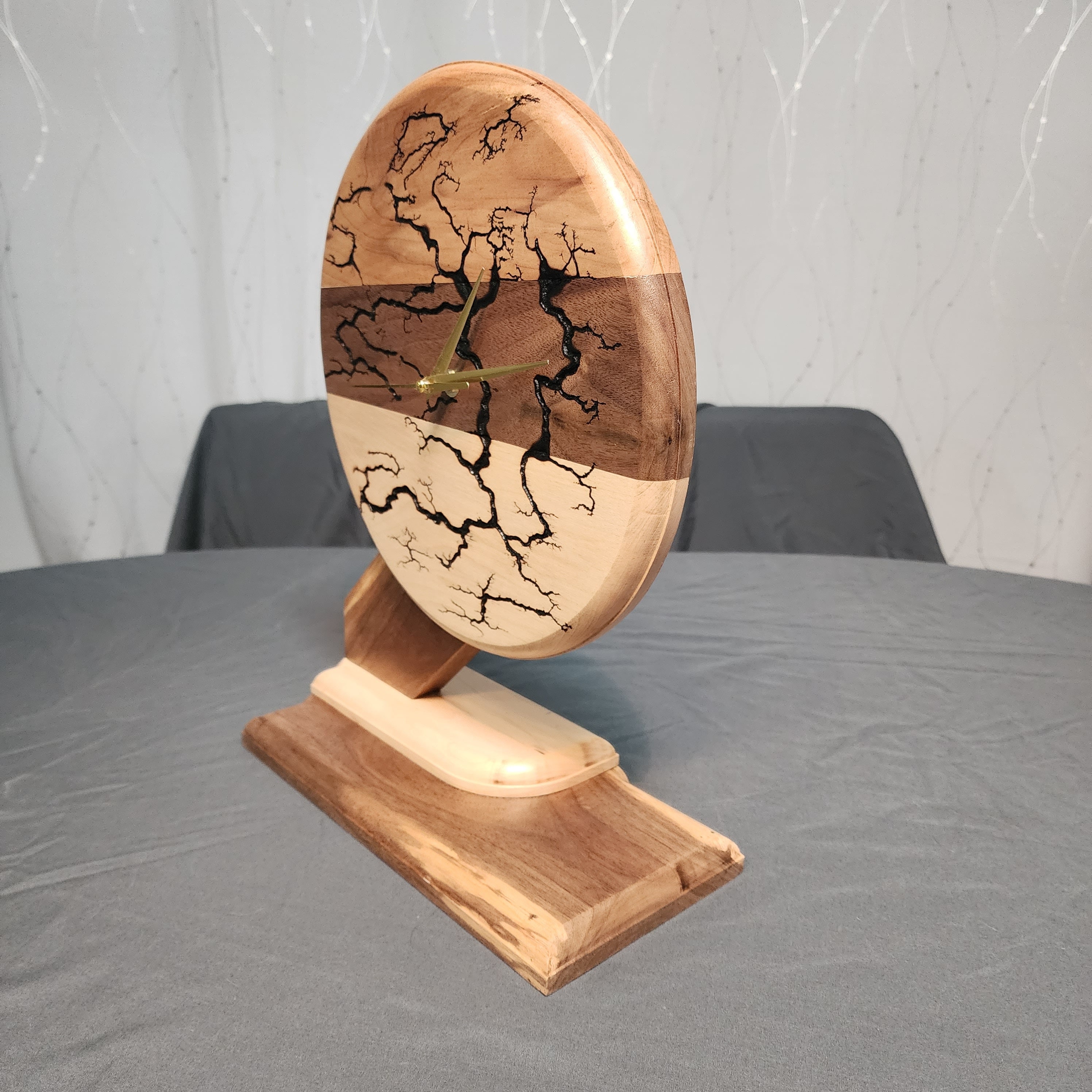 Walnut / Maple Desk / Mantle Clock - Etsy