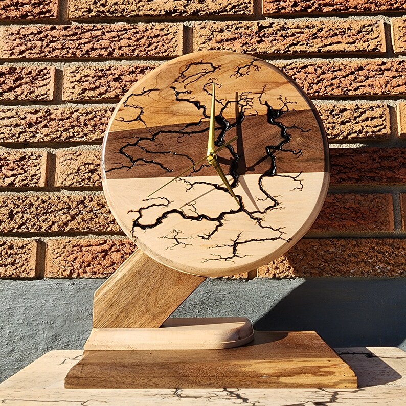 Walnut / Maple Desk / Mantle Clock - Etsy