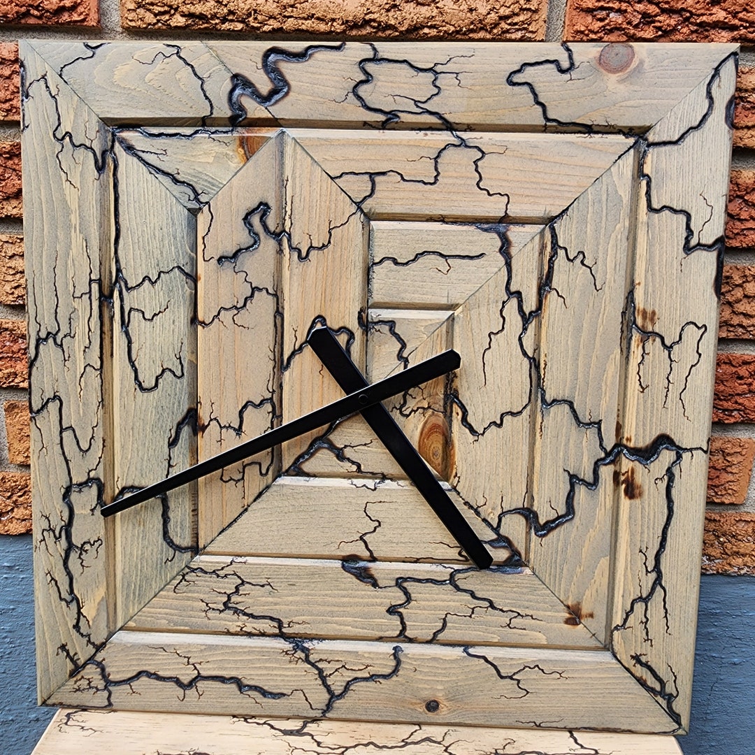 Large Pine Wall Clock - Etsy