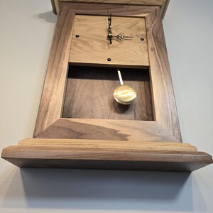 Shaker Style Walnut / White Oak Pendulum Wall / Mantle Clock - Etsy