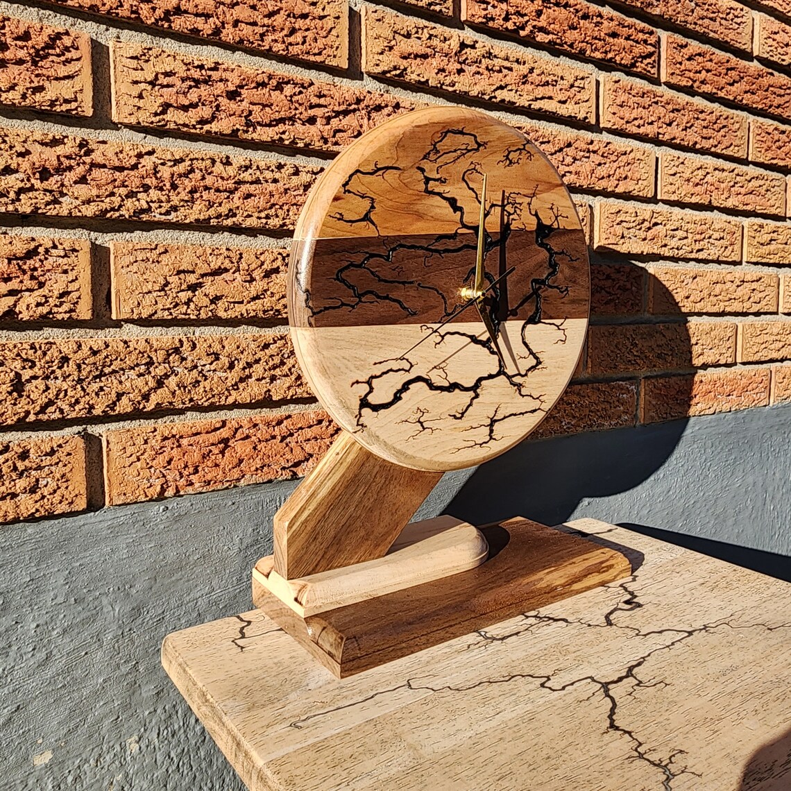 Walnut / Maple Desk / Mantle Clock - Etsy