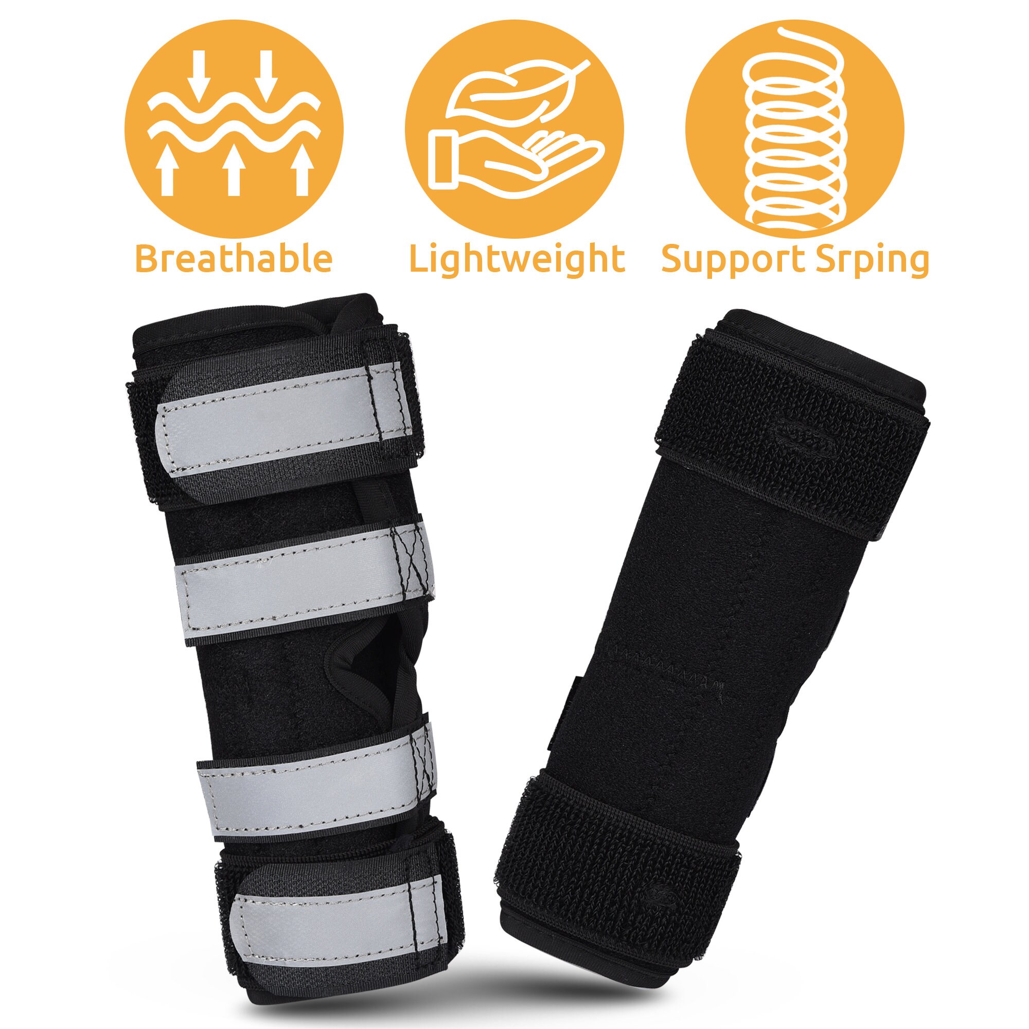 NUTUCH Dog Rear Leg Brace | Dual Metal Strips and Safety Reflective ...