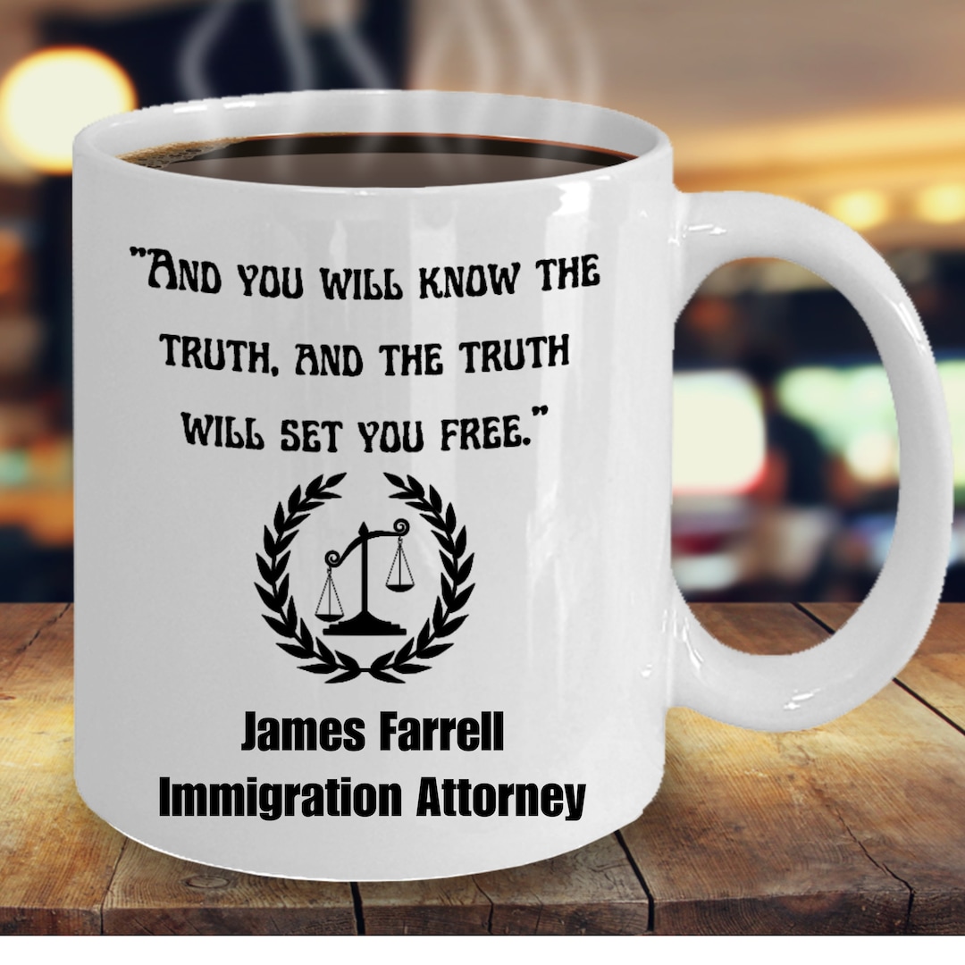 Personalized Attorney Mug,immigration/ Divorce Attorney Gift, Defense ...