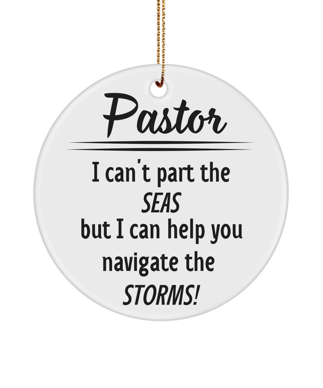 Pastor Ornament Keepsake, Gift for Pastor, Pastor Appreciation Gift ...