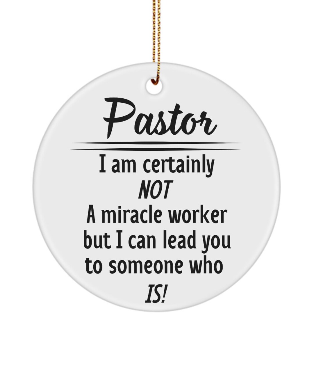 Pastor Ornament Keepsake,pastor Appreciation Gift,religious Ornament ...